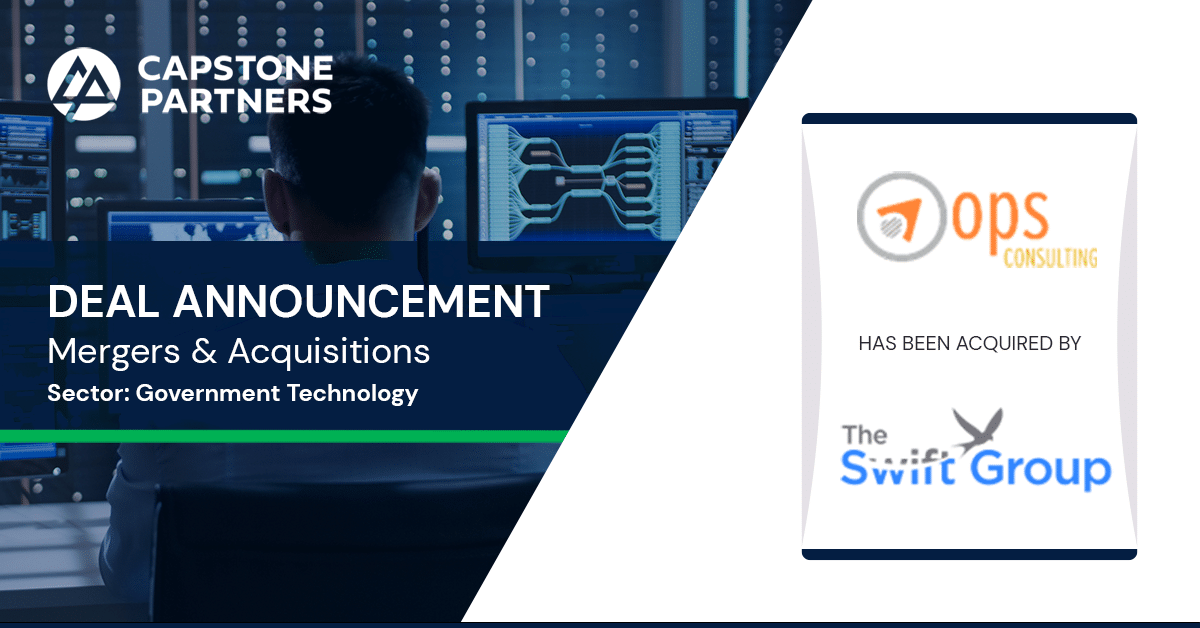 Capstone advised OPS Consulting on its sale to the Swift Group ...