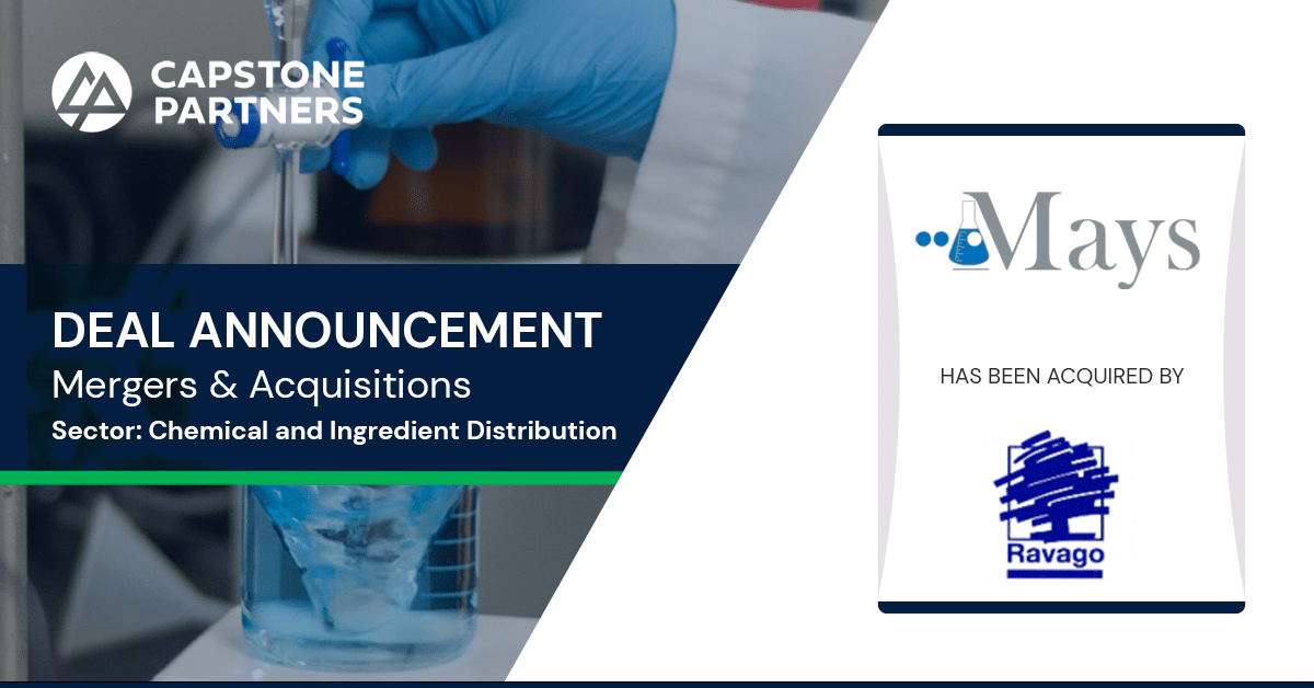 Mays Chemical acquired by Ravago | Capstone Partners
