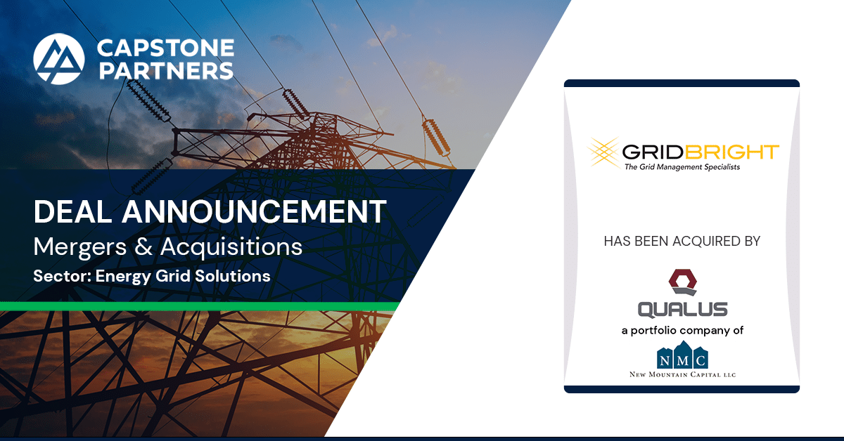 Capstone advised GridBright on Its Sale | Capstone Partners